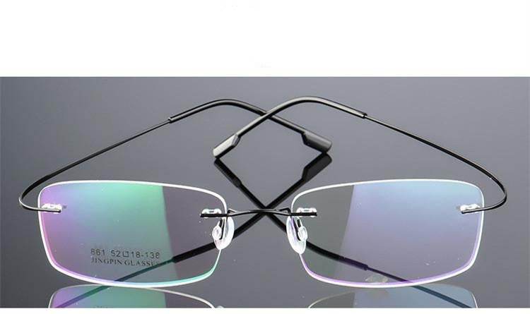 Rimless Titanium Glasses Frames Flexible Optical Frame – SunglassesMart